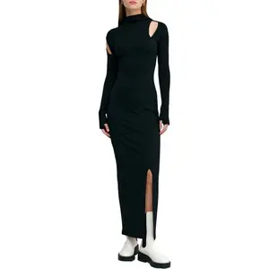 MARCELLA Park Mock Neck Long Sleeve Dress