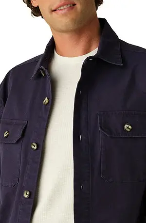 FAIR HARBOR Montauk Stretch Cotton Twill Shirt Jacket
