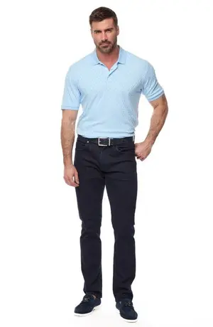 Robert Graham Elias Basket Weave Polo - Light Blue