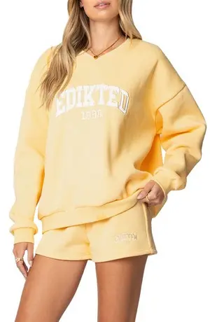 EDIKTED Logo Crewneck Sweatshirt