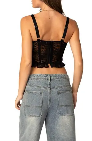 EDIKTED Josslyn Lace Corset Top