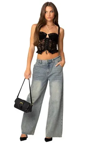 EDIKTED Josslyn Lace Corset Top