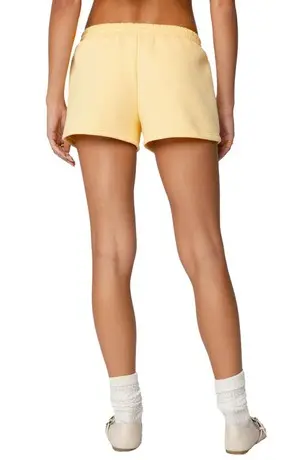 EDIKTED Cotton Blend Drawstring Short