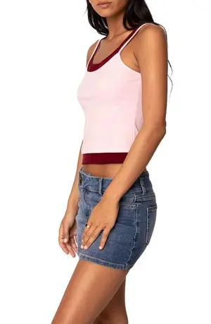 EDIKTED Element Layered Camisole - Light-pink
