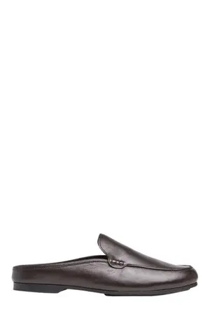 CARLOS BY CARLOS SANTANA Planeo Leather Slides - Dark Chocolate