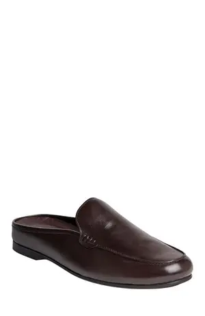 CARLOS BY CARLOS SANTANA Planeo Leather Slides - Dark Chocolate