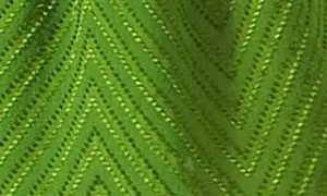 LK BENNETT Flora Chevron Bracelet Sleeve Silk Blend Dress