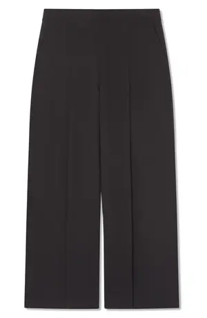 LK BENNETT Eva Pleated Crop Wide Leg Pants