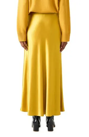 LK BENNETT Zoe Satin Maxi Skirt