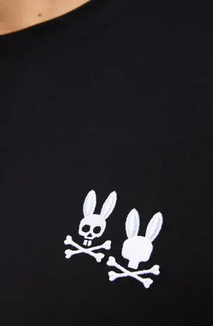 Psycho Bunny Tilden Embroidered Bunny Logo Long Sleeve T-shirt
