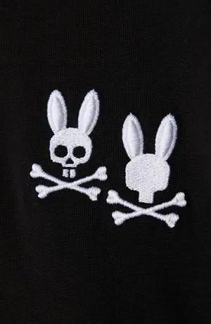 Psycho Bunny Tilden Embroidered Bunny Logo Long Sleeve T-shirt