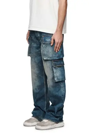 PURPLE BRAND Baggy Cargo Jeans