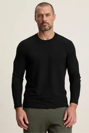 Velvet By Graham & Spencer Becker Crew Neck - Black