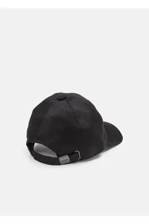 Vince Cashmere Baseball Cap - Black