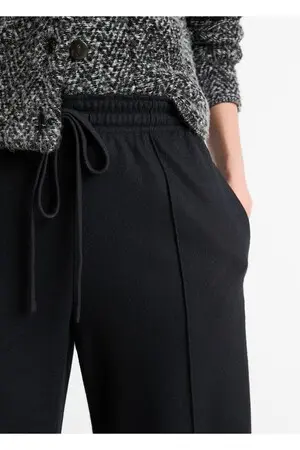 Vince Wool-blend Drawstring Pant - Black