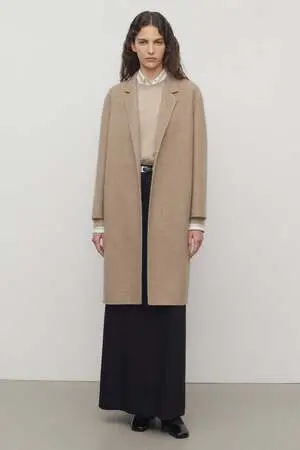 THE ROW Fedra Coat In Cashmere - Natural