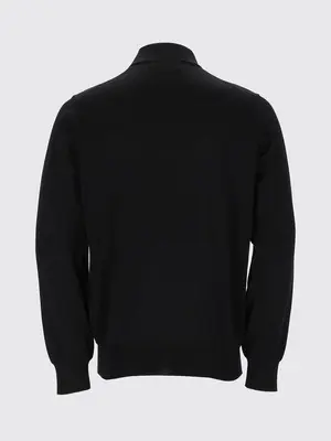 Brunello Cucinelli Long-sleeved Knit Polo Shirt In Pure Cotton With Ribbed Collar