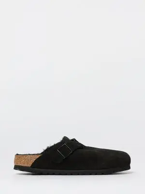 BIRKENSTOCK Suede Clogs With Buckle Detail