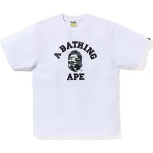 A BATHING APE Us Bape City Camo College Tee Mens - White