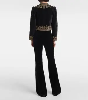 Rixo Embroidered Cotton Jacket