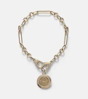 FOUNDRAE Internal Compass 18kt Yellow Bracelet With Diamonds - Gold