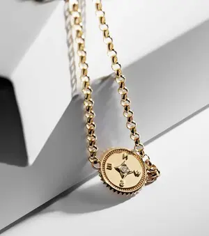 FOUNDRAE Internal Compass 18kt Bracelet With Diamond