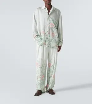King & Tuckfield Grant Floral Wide-leg Pants