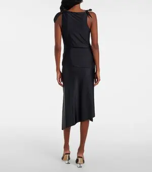 Coperni Floral-appliqué Asymmetric Top - Black