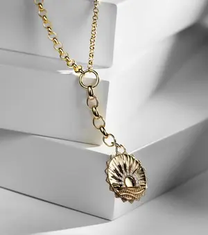 FOUNDRAE Internal Compass New Beginnings 18kt Diamond Pendant Necklace