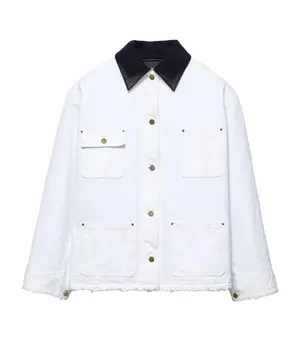 Prada Canvas Oversized Jacket - White