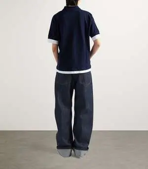 Prada Cotton Piqué Polo Shirt - Blue