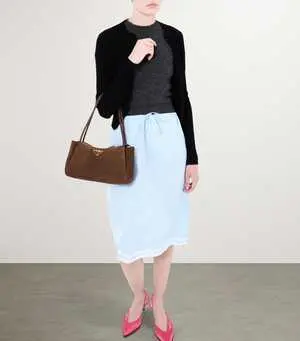 Prada Cashmere Short-sleeve Sweater