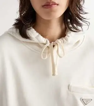 Prada Cotton Logo Hoodie