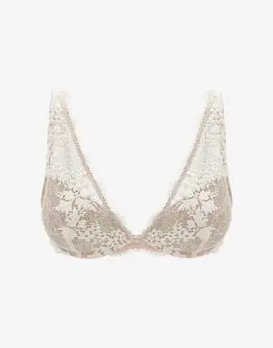 THIRDLOVE All Day Lace Uplift Plunge Bra - Sea Salt