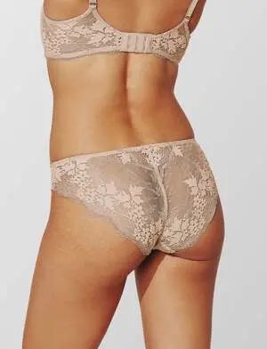 THIRDLOVE All Day Lace Bikini Panty - Taupe