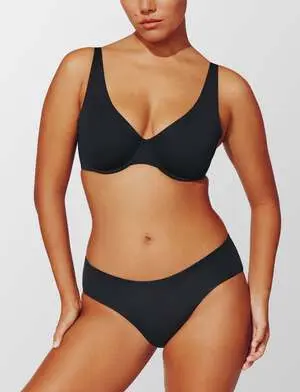 THIRDLOVE 24/7® Classic Second Skin Unlined Bra - Black