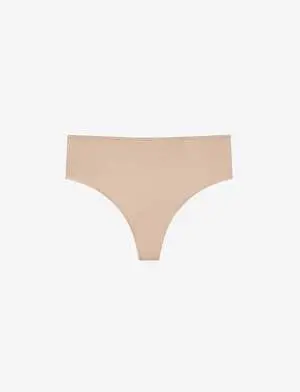 THIRDLOVE 24/7® Classic High Waist Thong Panty - Taupe