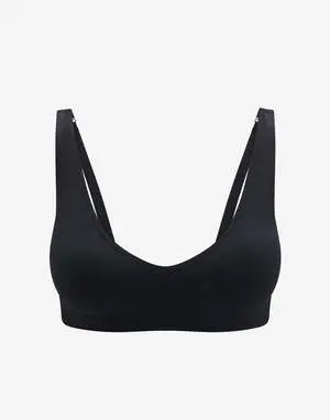 THIRDLOVE Organic Cloud Cotton Wireless Bra - Black
