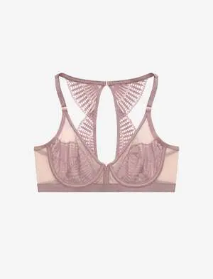 THIRDLOVE Fleur Lace Unlined Racerback Bra - Twilight