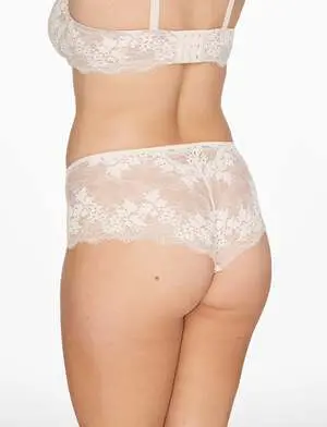 THIRDLOVE All Day Lace Cheeky Panty - Sea Salt