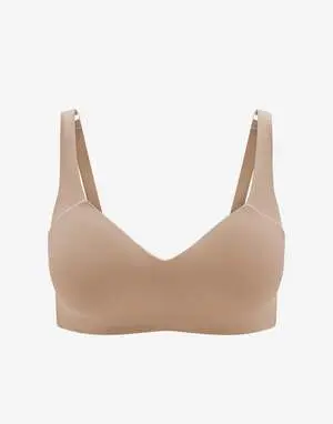 THIRDLOVE Comfortstretch Smoothing Wireless Bra - Taupe