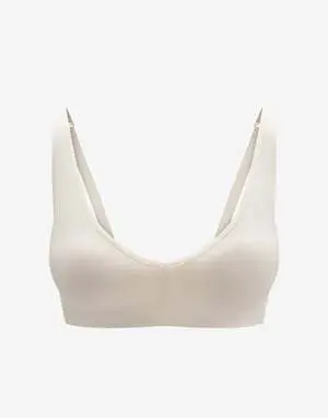 THIRDLOVE Organic Cloud Cotton Wireless Bra - Sea Salt