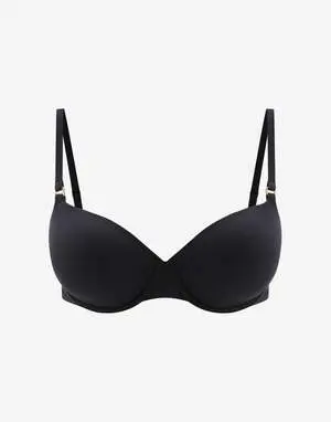 THIRDLOVE Swim Demi Cup Bikini Top Bra - Black