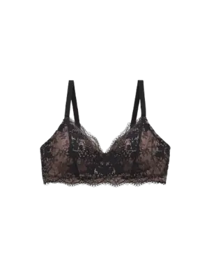 THIRDLOVE All Day Lace Wireless Bra - Black
