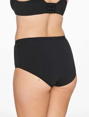 THIRDLOVE Organic Cloud Cotton Brief Panty - Black
