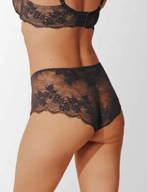 THIRDLOVE All Day Lace Cheeky Panty - Charcoal