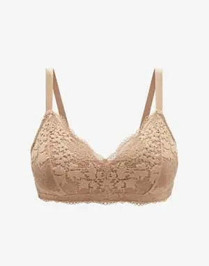 THIRDLOVE All Day Lace Wireless Bra - Taupe