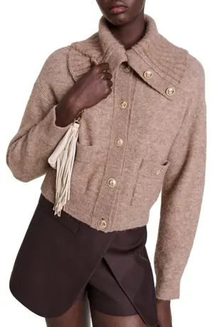 Maje Wool-blend Cardigan