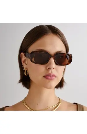AIRE Ascendant 49mm Rectangular Sunglasses