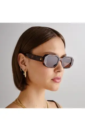 AIRE Ascendant 49mm Rectangular Sunglasses